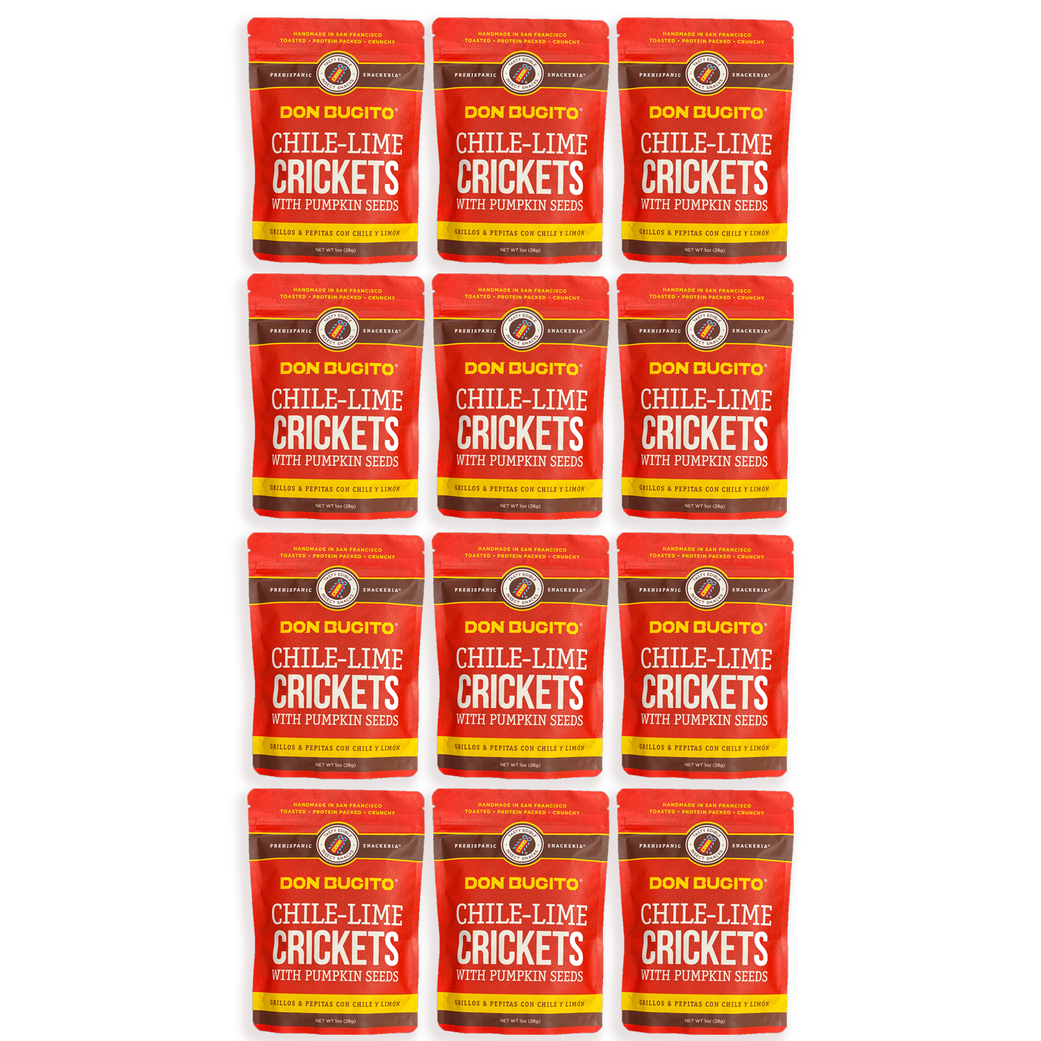 CHILE-LIME CRICKETS W/ PUMPKIN SEEDS | Don Bugito